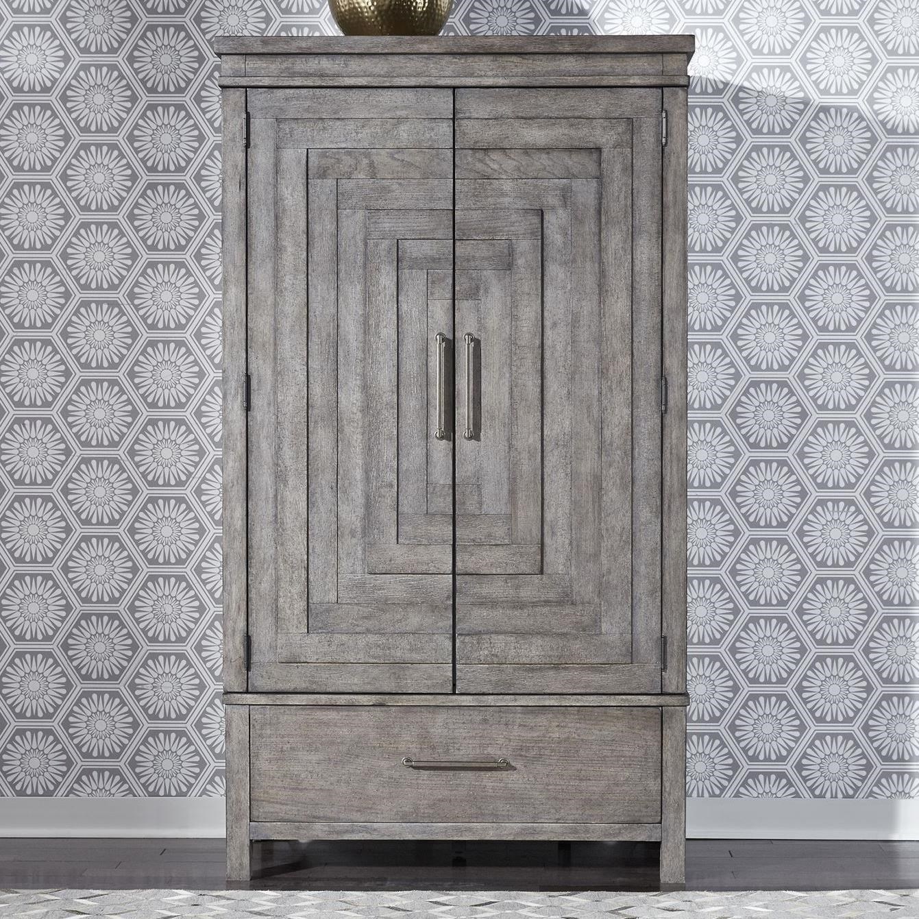 Liberty Furniture Modern Farmhouse Contemporary 2 Door Armoire With Liberty Furniture Modern Farmhouse Contemporary 2 Door Armoire With